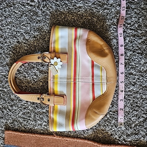 Coach | Bags | Stunning Coach Pastel Striped Bucket Bag Mini | Poshmark